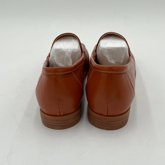 Shoes | Fowt Coffe Wide Width Loafer Shoes Slip On Block Stripped Heel ...
